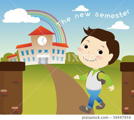 New semester illustration, vector, illustration - Stock Illustration ...