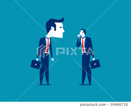 Large. Business person and big head. Concept - Stock Illustration ...