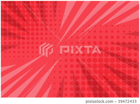 Abstract bright red striped retro comic background - Stock Illustration ...