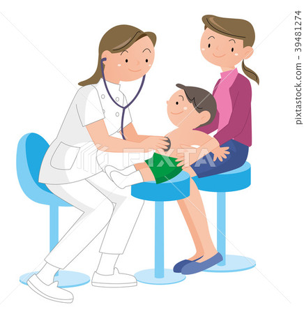 Get medical check-up, toddler. - Stock Illustration [39481274] - PIXTA