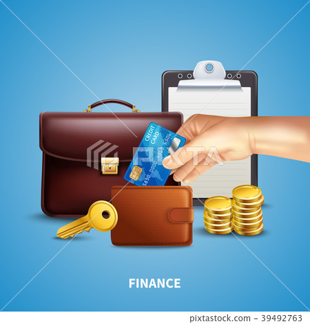 Business Realistic Concept - Stock Illustration [39492763] - PIXTA