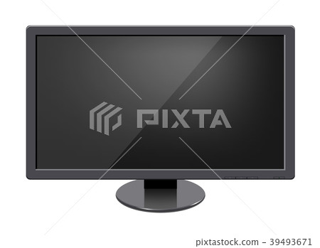 lcd tv monitor isolated vector illustration - Stock Illustration ...