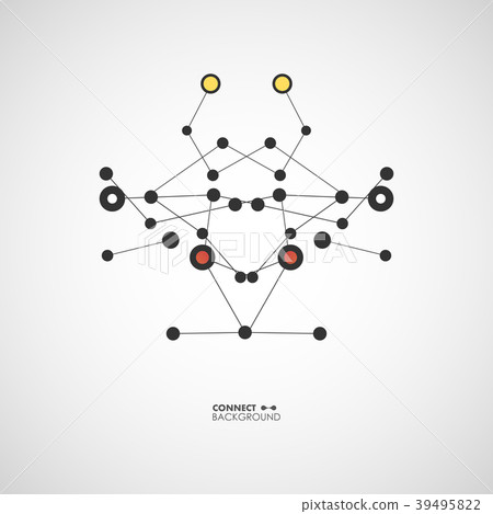 Connection vector abstract figure - Stock Illustration [39495822] - PIXTA