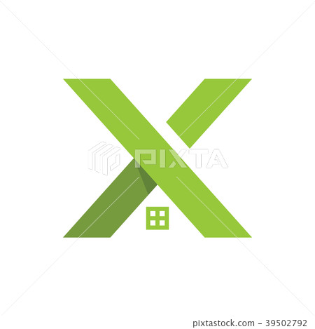 letter x and house logo concept. logo template. - Stock Illustration ...