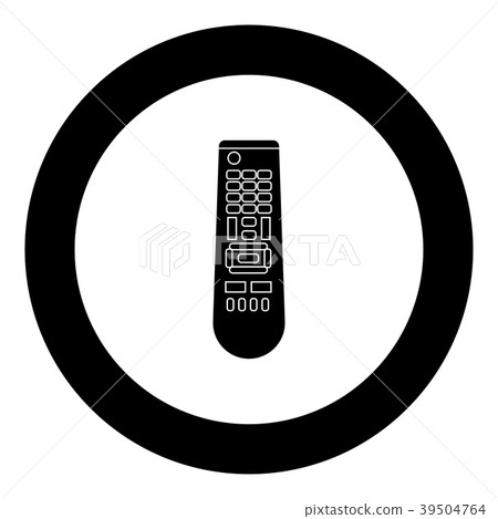 Remote control panel icon black color in circle-插圖素材 [39504764] - PIXTA圖庫