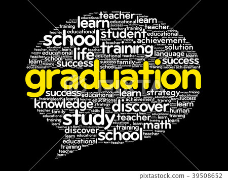 GRADUATION Think Bubble word cloud-插圖素材 [39508652] - PIXTA圖庫