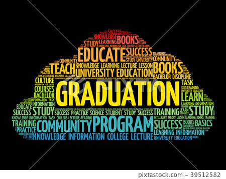 GRADUATION word cloud collage - Stock Illustration [39512582] - PIXTA