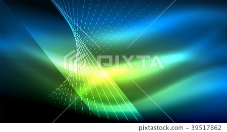 Smooth light effect, straight lines on glowing - Stock Illustration ...