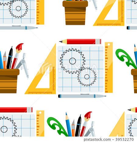 Creativity seamless pattern background imagination - Stock Illustration ...