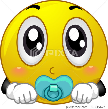 Mascot Smiley Baby Illustration - Stock Illustration [39545674] - PIXTA