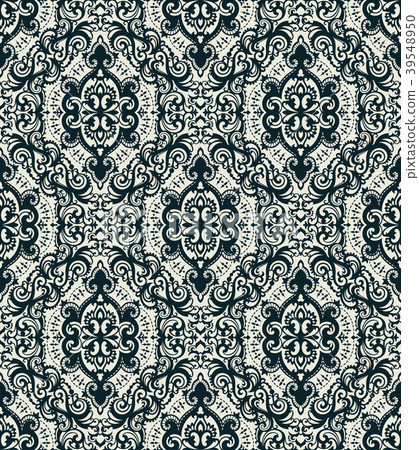 Vector damask seamless pattern - Stock Illustration [39548950] - PIXTA