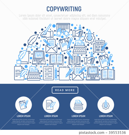 Copywriting concept in half circle - Stock Illustration [39553536] - PIXTA