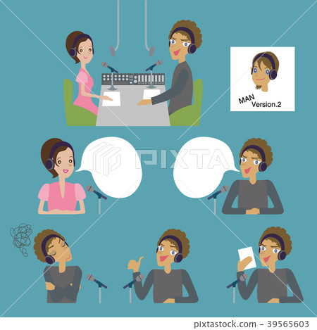 Radio personality - Stock Illustration [39565603] - PIXTA
