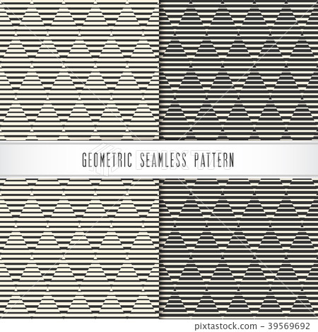 Vector geometric seamless pattern. - Stock Illustration [39569692] - PIXTA