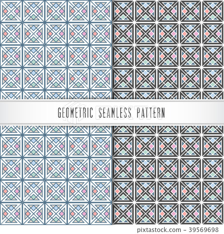 Vector geometric seamless pattern. - Stock Illustration [39569698] - PIXTA