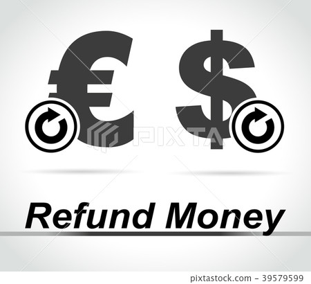 refund money icons on white background - Stock Illustration [39579599 ...