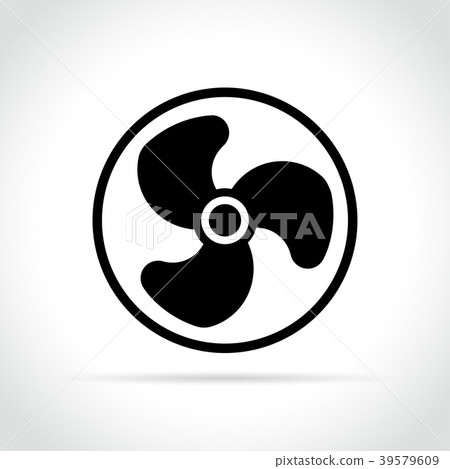 fan icon on white background - Stock Illustration [39579609] - PIXTA
