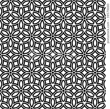 Flower geometric pattern. Seamless vector - Stock Illustration ...