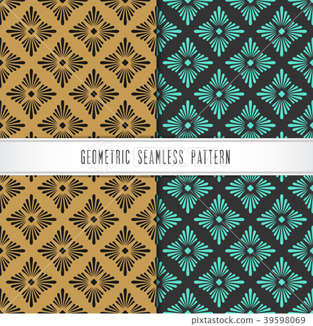 Vector geometric seamless pattern. - Stock Illustration [39598069] - PIXTA