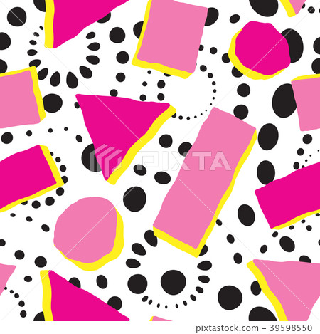 Abstract spot tiled pattern. Geometric background - Stock Illustration ...