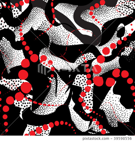 Abstract spot tiled pattern. Geometric background - Stock Illustration ...