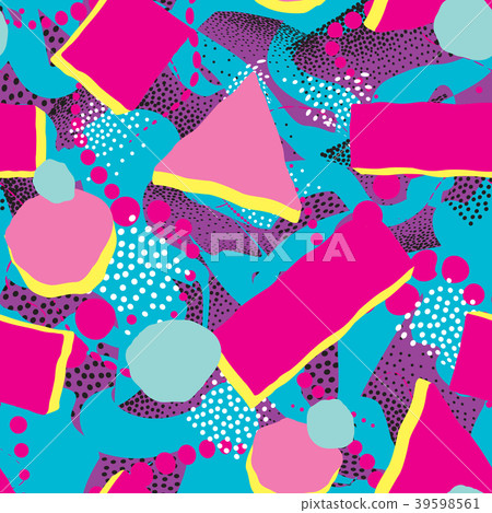 Abstract spot tiled pattern. Geometric background - Stock Illustration ...