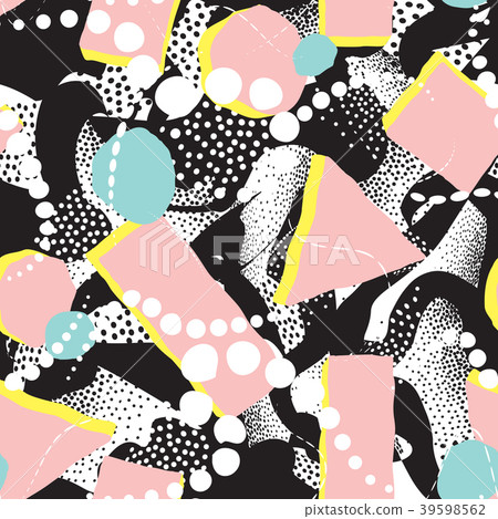 Abstract spot tiled pattern. Geometric background - Stock Illustration ...