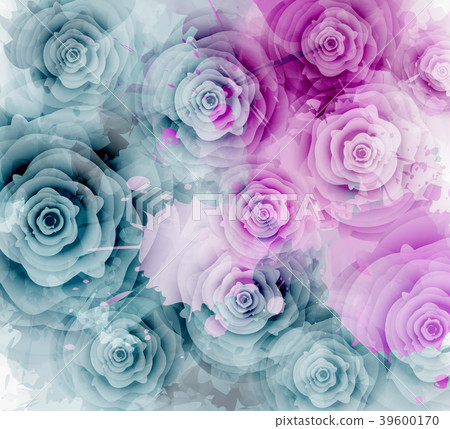 Abstract roses background - Stock Illustration [39600170] - PIXTA