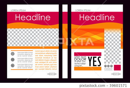Editable Vector. A4 Business Book Cover Layout - Stock Illustration ...