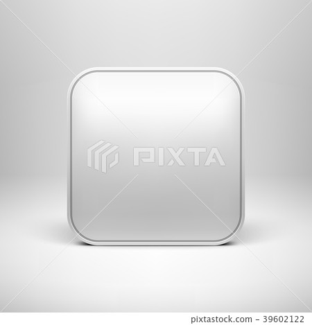 White Blank App Icon Button Template-插圖素材 [39602122] - PIXTA圖庫
