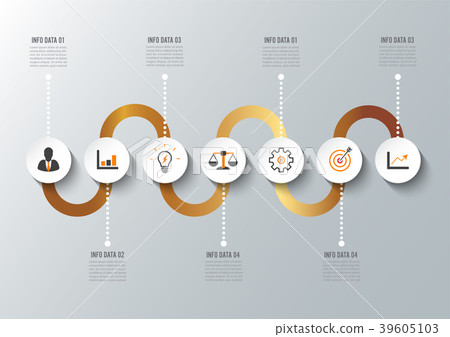 Infographic design template and marketing icons. - Stock Illustration ...
