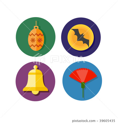 Set of Icon for Event or special days vector... - Stock Illustration ...