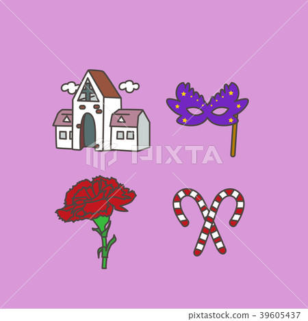 Set of Icon for Event or special days vector... - Stock Illustration ...