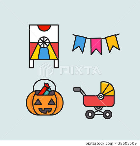 Set of Icon for Event or special days vector... - Stock Illustration ...
