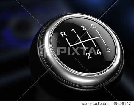Close up of Gear stick - 3d render - Stock Illustration [39608147] - PIXTA