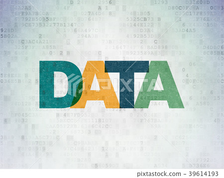 Data concept: Data on Digital Data Paper - Stock Illustration [39614193 ...