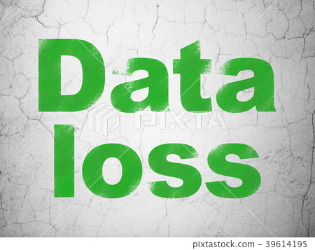 Data concept: Data Loss on wall background - Stock Illustration ...
