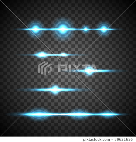 blue flash set, vector illustration - Stock Illustration [39621656] - PIXTA