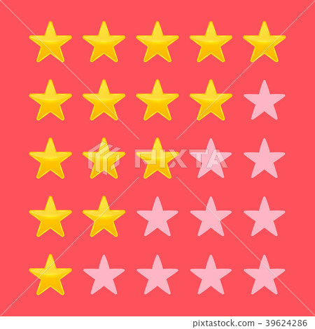 Creative vector illustration of star rating. Vote - Stock Illustration ...