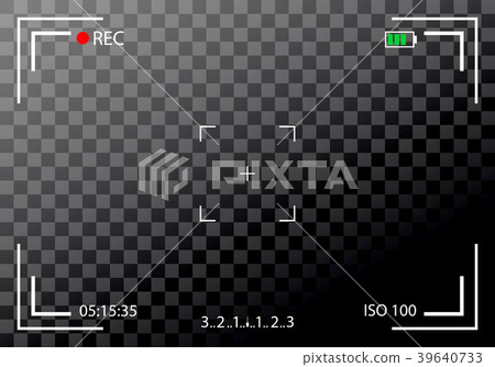 Creative vector illustration of camera viewfinder - Stock Illustration ...