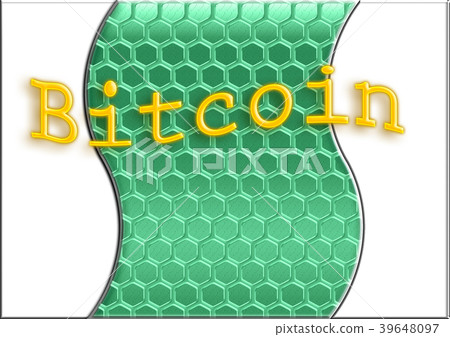 Bitcoin text. Digital 3d rendering. - Stock Illustration [39648097] - PIXTA