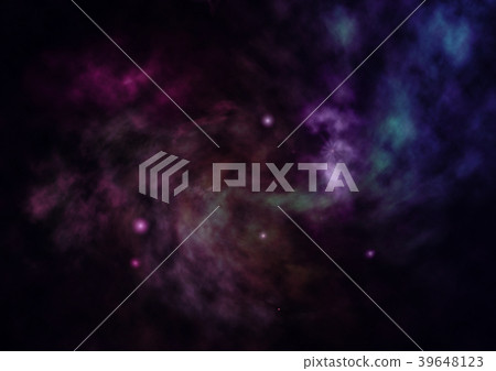 Small part of an infinite star field. 3D rendering - Stock Illustration ...