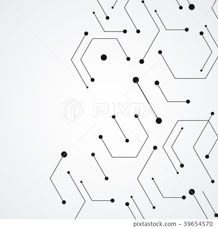 Molecular structure pattern background. Vector - Stock Illustration ...