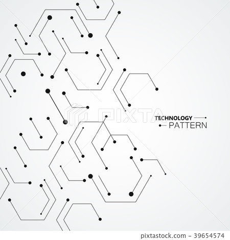 Molecular structure pattern background. Vector - Stock Illustration ...