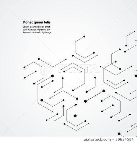 Molecular structure pattern background. Vector - Stock Illustration ...