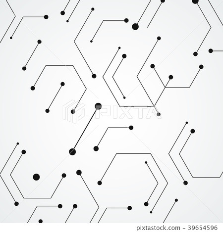 Molecular structure pattern background. Vector - Stock Illustration ...