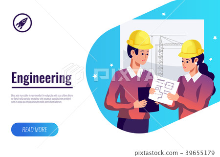 Engineering Flat Background - Stock Illustration [39655179] - PIXTA