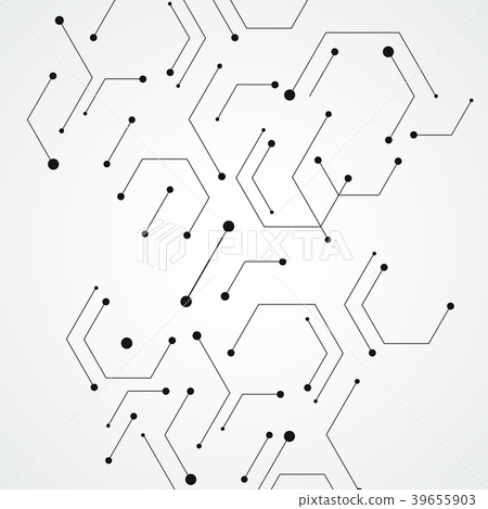 Molecular structure pattern background. Vector - Stock Illustration ...