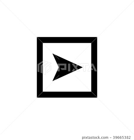 arrow play logo vector illustration - Stock Illustration [39665382] - PIXTA