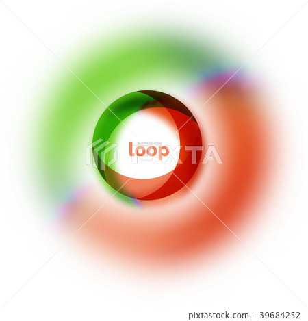 Loop circle business icon, created with glass-插圖素材 [39684252] - PIXTA圖庫